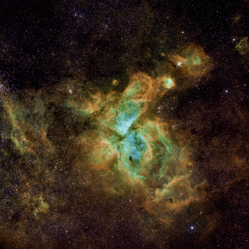 The Eta Carina Nebula NGC3324 in SHO | Telescope Live